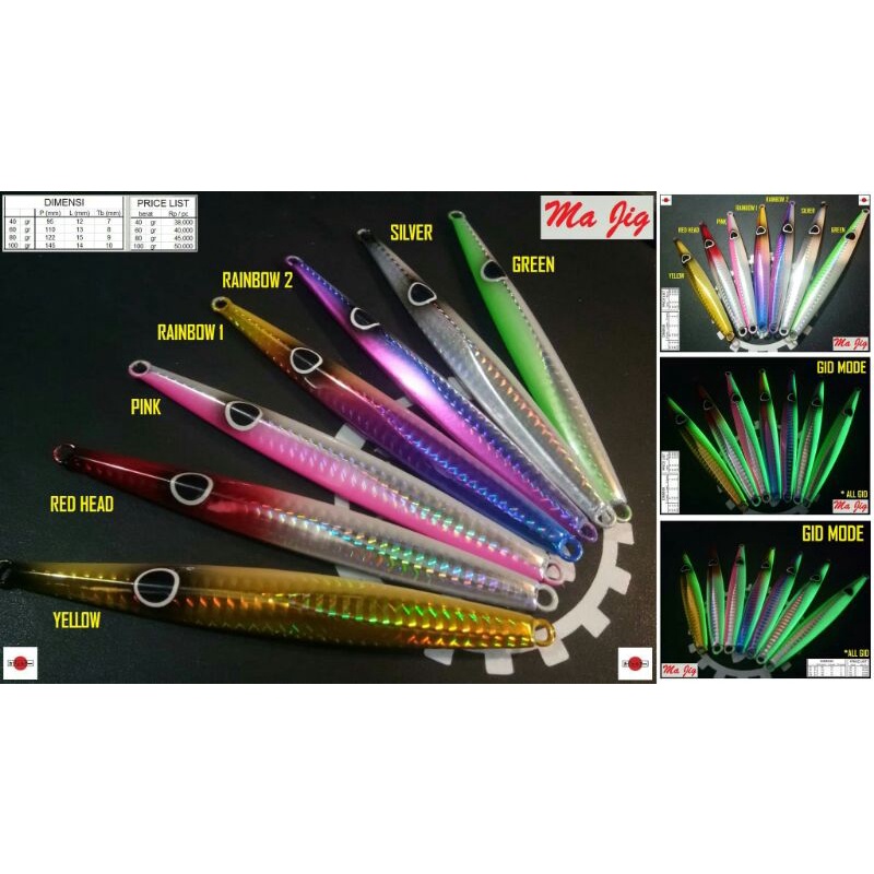 Jual MA JIG - PENCIL (metal jig) | Shopee Indonesia