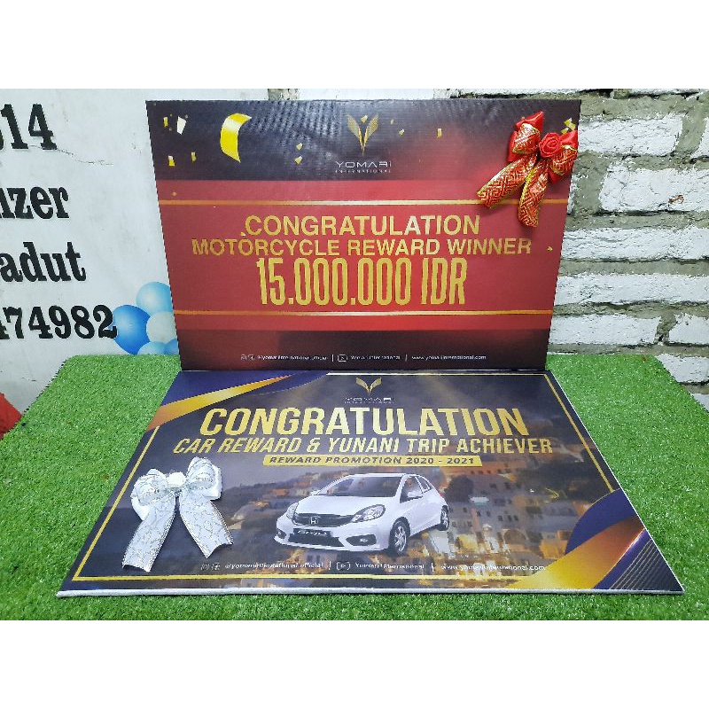 Jual winner board,grandprize board,papan pemenang,papan grandprize ...