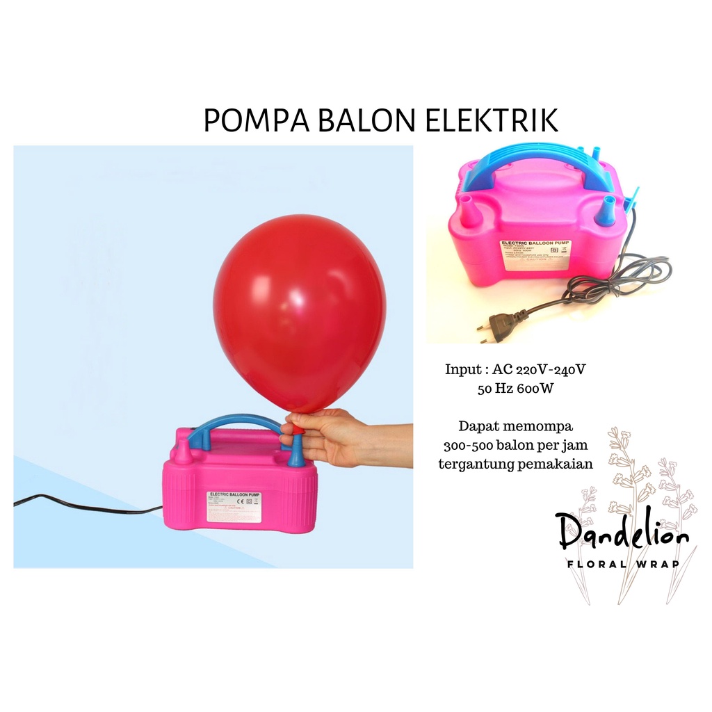 Jual POMPA BALON ELEKTRIK / ELECTRIC BALOON PUMP | Shopee Indonesia