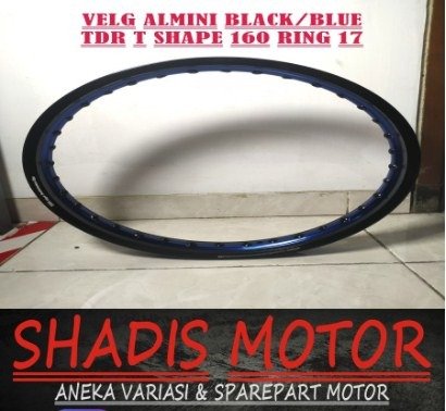 Jual Velg Almini Merk TDR Model W Shape 2 Warna Hitam and Biru Ukuran ...