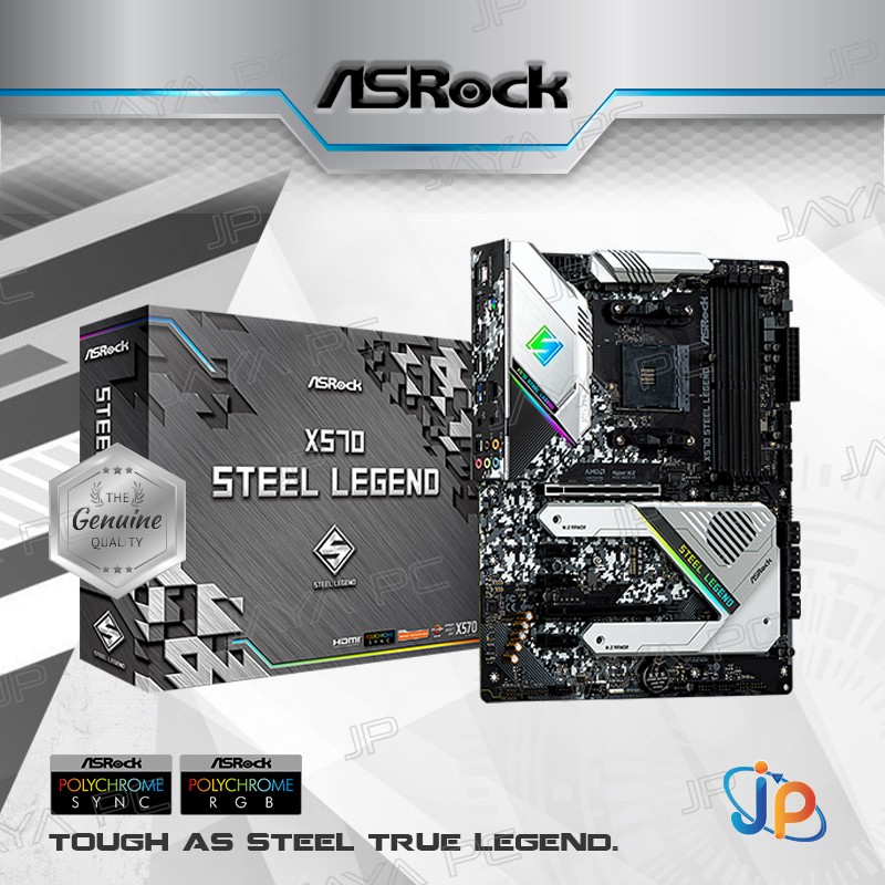 Jual Motherboard ASROCK X570 Steel Legend (AM4, AMD, X570, DDR4, USB3.2) | Shopee Indonesia