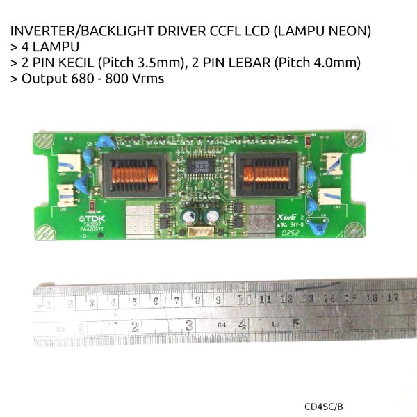 Jual LCD CCFL Inverter 4 lampu - 2 Pin Lebar 2 Pin Kecil - Bekas - Used ...