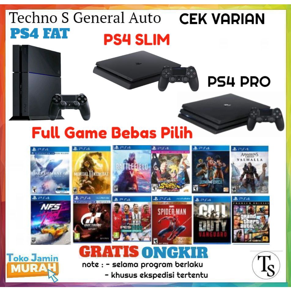 Jual PS4 Fat 500GB PS4 Slim 500GB / PS4 Pro 1TB / PS 4 Fat 500 GB / PS ...