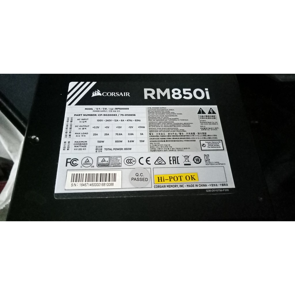Jual Powersupply Pure Corsair RM850i 850W Modular Seken | Shopee Indonesia