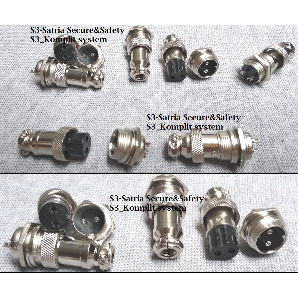 Jual Jack CB 2P Konektor CB2 2pin Socket jak connector 2 P Pin soket jek soket kabel | Shopee ...