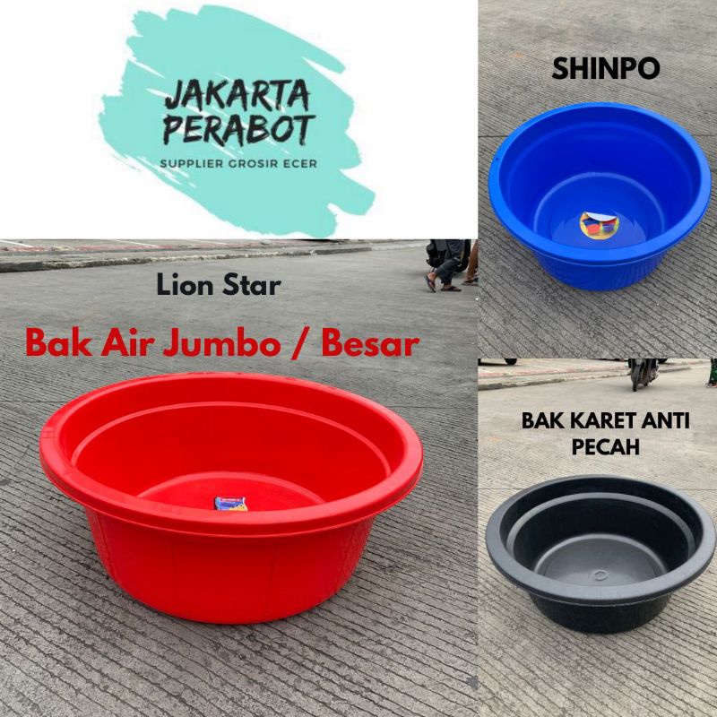 Jual Lion Star-Bak / Baskom Air Plastik Besar / Jumbo Uk 30 / Bak Karet ...