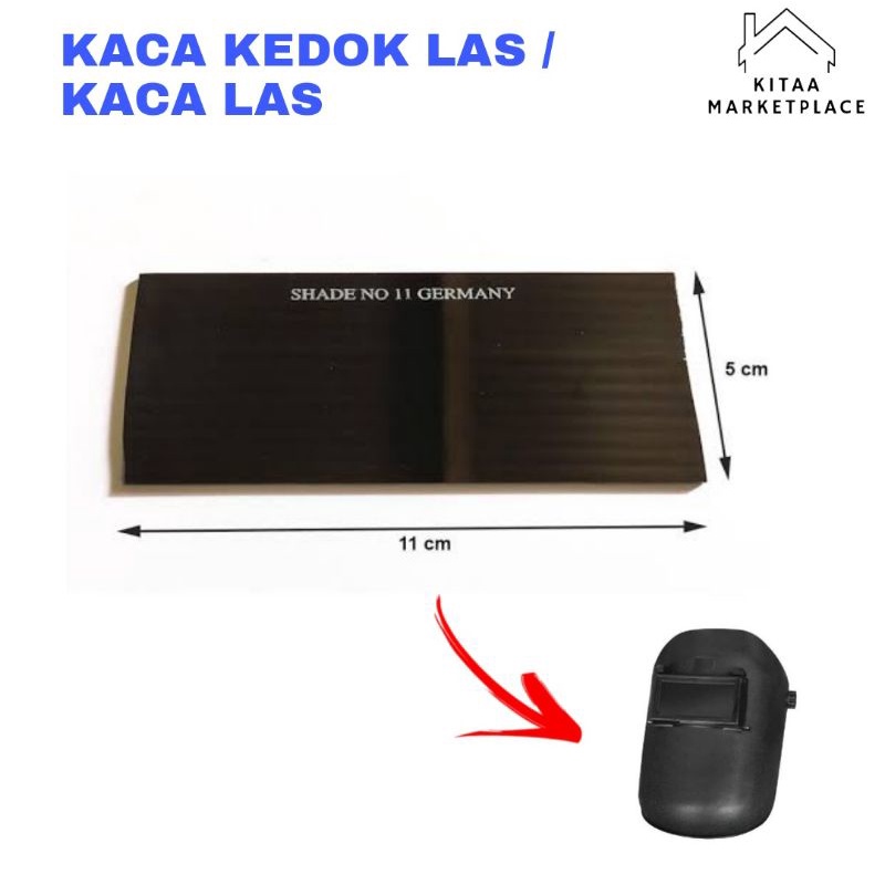 Jual Kaca Las Kaca Kedok Las DIN No.10/11 Hitam | Shopee Indonesia
