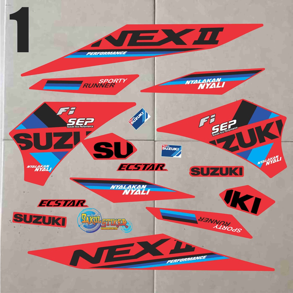 Jual Striping Suzuki Nex 2 limited edition new konsep list | Shopee ...