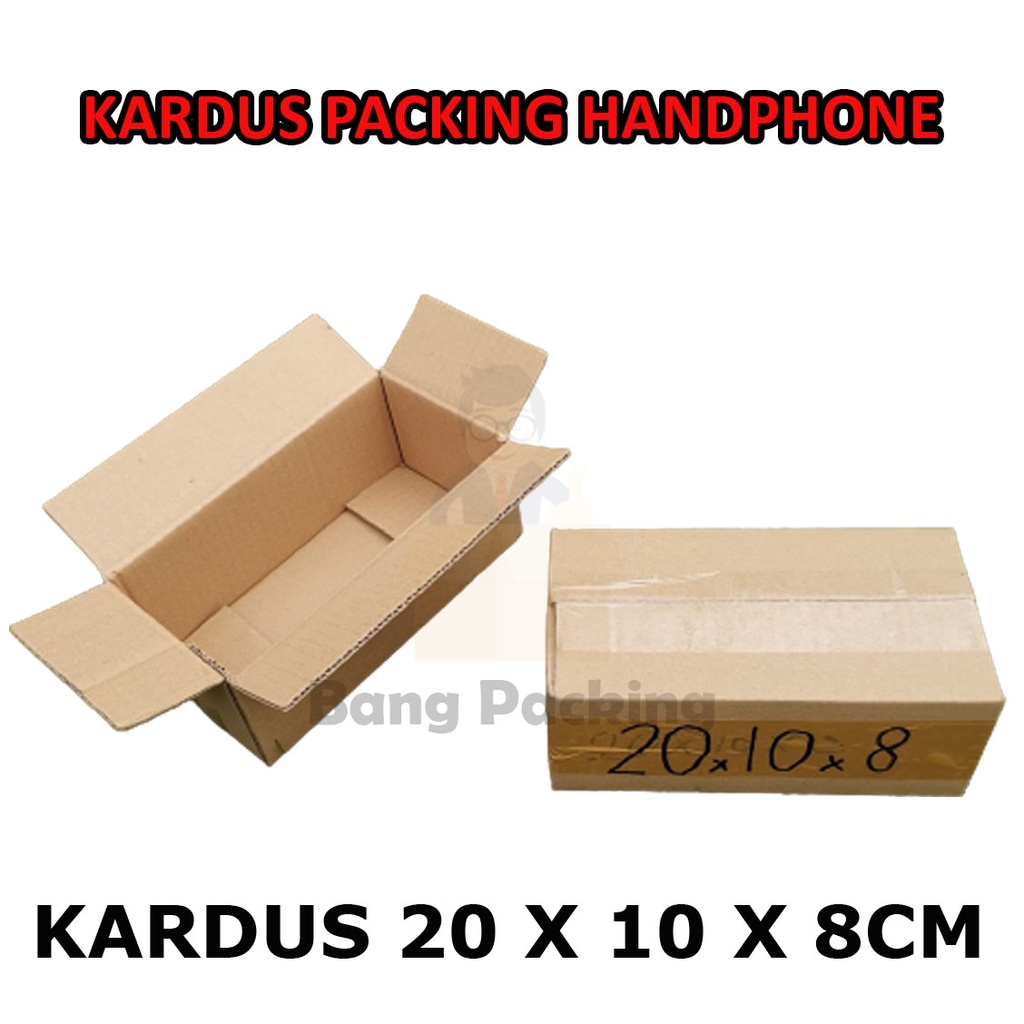 Jual Kardus Polos 20 X 10 X 8 CM Tebal 3MM Kardus Handphone Kardus ...