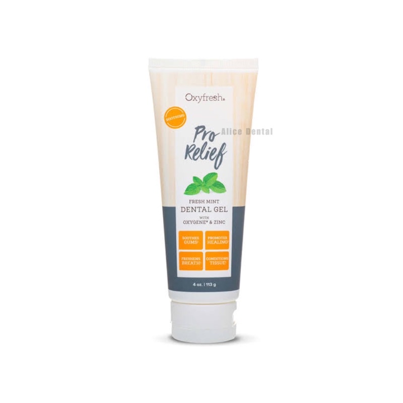 Jual Oxyfresh gel pro relief oxygel dental gel oxygene prorelief alice ...