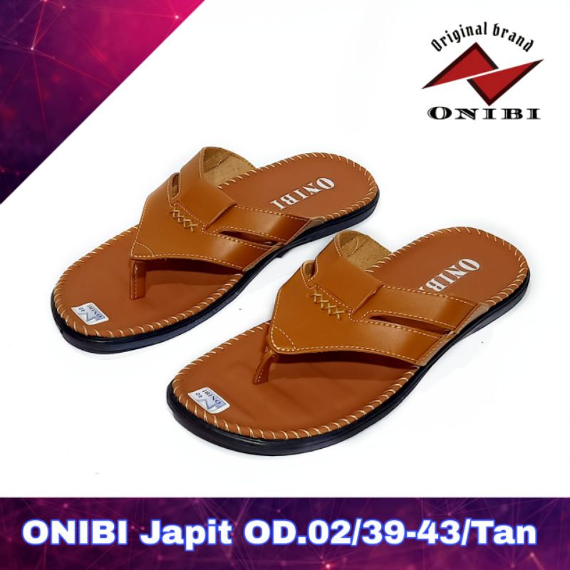 Jual ONIBI SANDAL PRIA JEPIT STROBEL 02 TAN | Shopee Indonesia