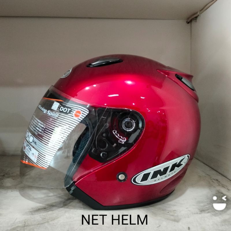 Jual HELM INK CENTRO SOLID RED MAROON ORIGINAL INK ONGKIR 2 KG | Shopee ...