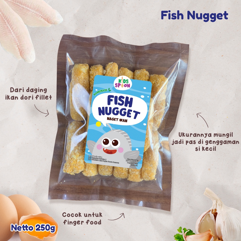 Jual Kids Spoon Fish Nugget/Nugget Ikan Dori for Kids [250 gr] | Shopee ...
