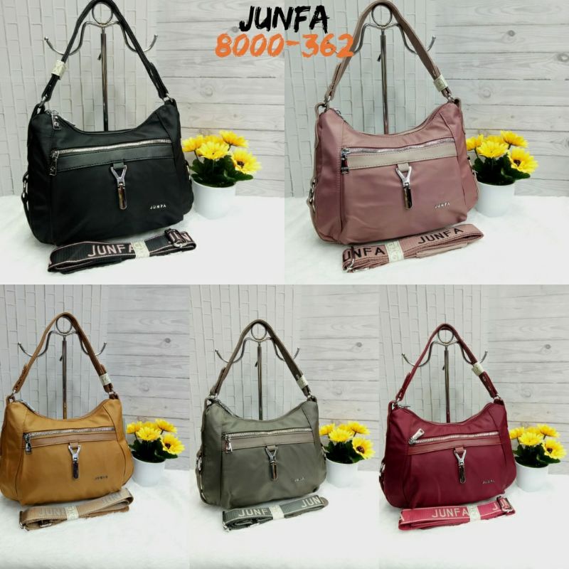 Jual TAS SELEMPANG JUNFA ORIGINAL BAHAN PARASUT 8000-362 PARSUT POLOS | Shopee Indonesia