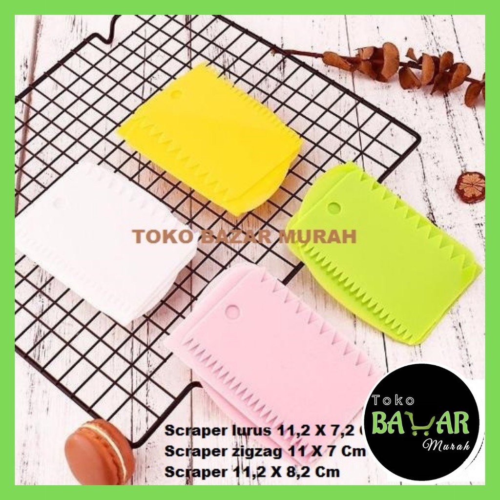 Jual ALAT PEMOTONG ADONAN KUE DAN ROTI / SCRAPER 3 IN 1 / SCRAPER ...