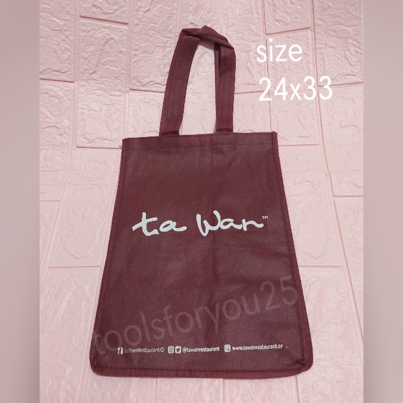 Jual Totebag/Spunbond Richeese,Yoshinoya,Hokben,Mcd,RotiO,Chatime,Tawan ...