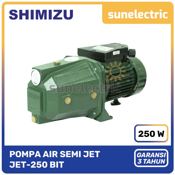 Jual Shimizu JET-250 Pompa Air / Water Pump Semi Jet (250 W) Daya Hisap 11 Meter JET 250 ...