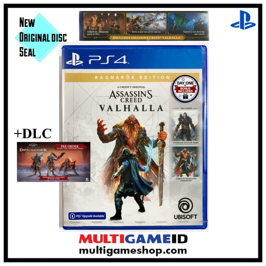 Jual Ps4 Assassins Creed Valhalla Ragnarok Edition Base Game Dlc