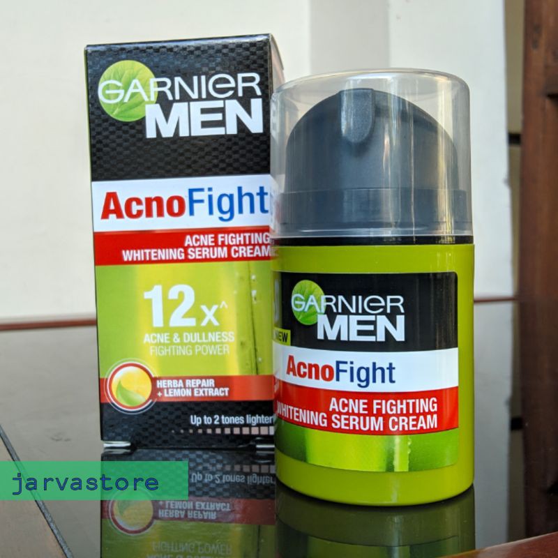 Jual Garnier Men Acno Fight Acne Fighting Brightening Serum Cream 40 ml | Shopee Indonesia