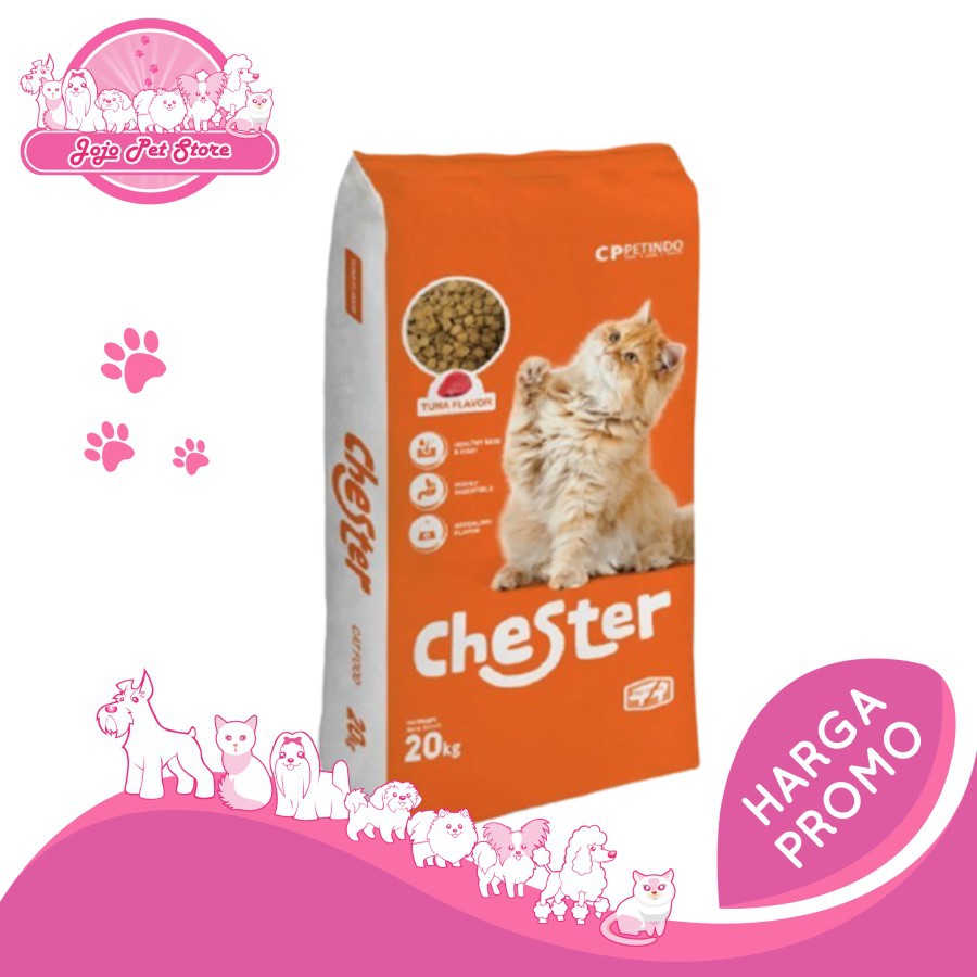 Jual Makanan Kucing Premium Chester Tuna Flavour Setara Bolt | Shopee ...