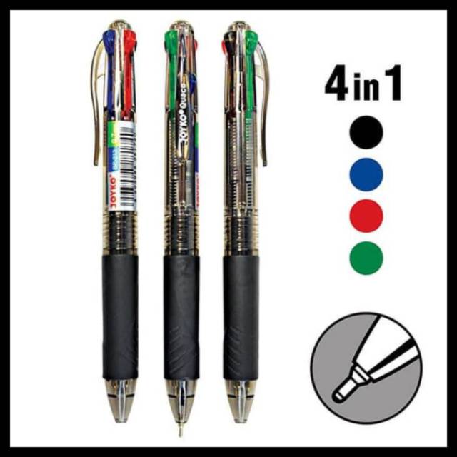 Jual Ballpoint 4warna Quaco 213 Joyco | Shopee Indonesia