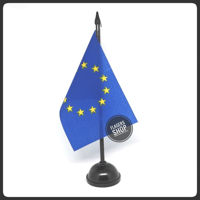 Jual Bendera Meja Uni Eropa/European Union + Tiang Kayu | Shopee Indonesia