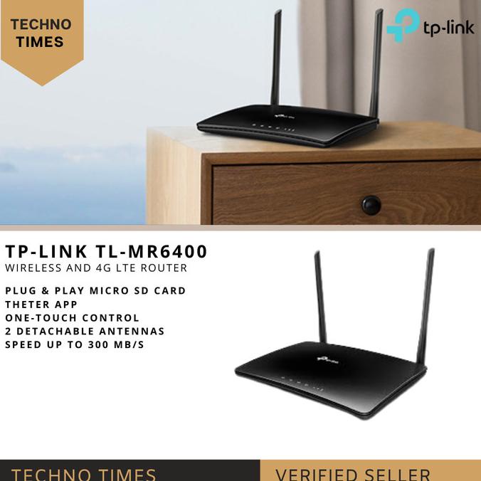 Jual Tp-Link Tl-Mr6400 Wireless N 4G Lte Wifi Router 300 Mbps Tplink ...