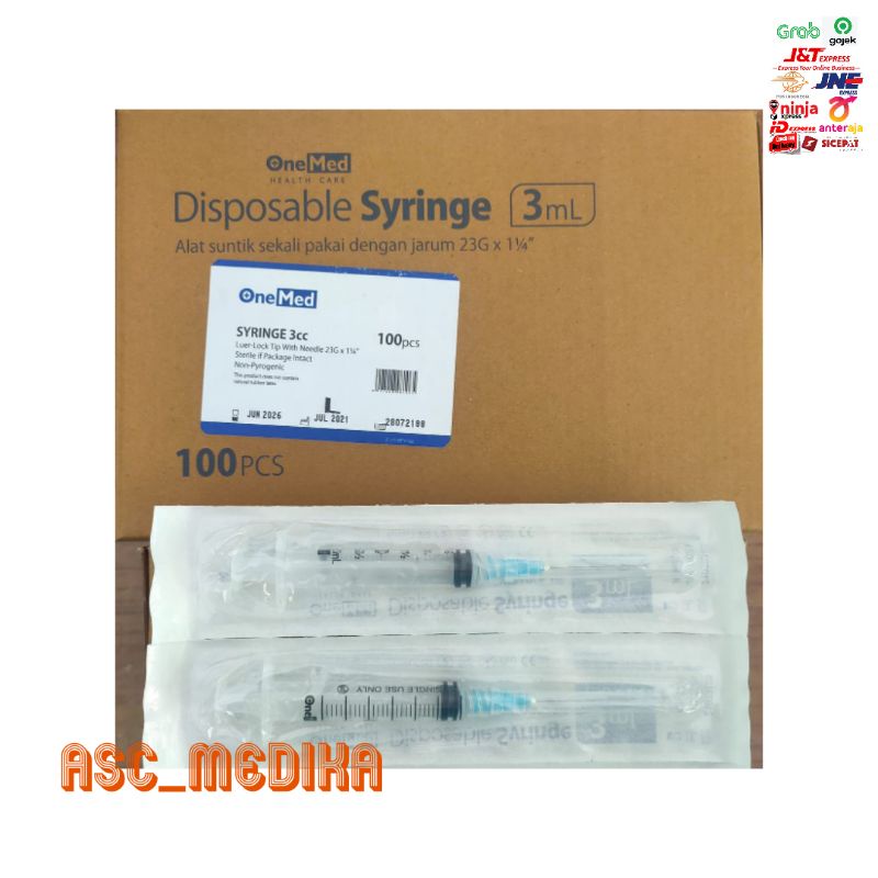 Jual Disposable Syringe Onemed Harga Per Pcs | Shopee Indonesia
