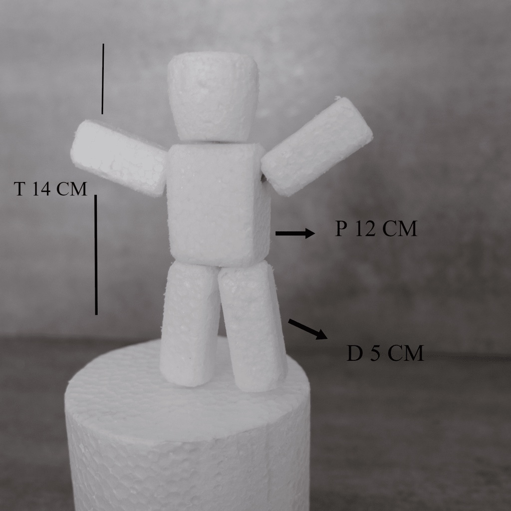 Jual ROBLOX DUMMY STYROFOAM / REPLIKA ROBLOX GABUS HIASAN DEKORASI KUE ...