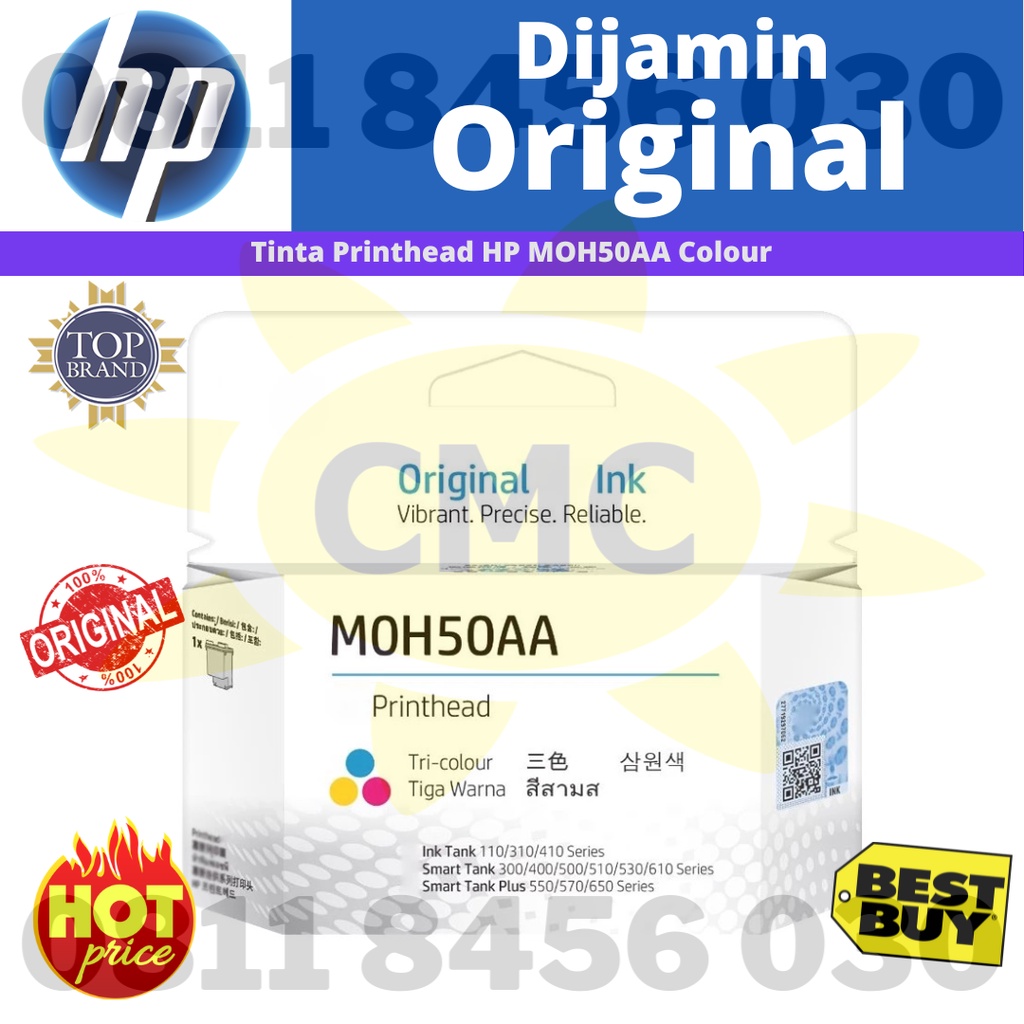 Jual HP PRINTHEAD M0H50AA COLOUR ORIGINAL | Shopee Indonesia