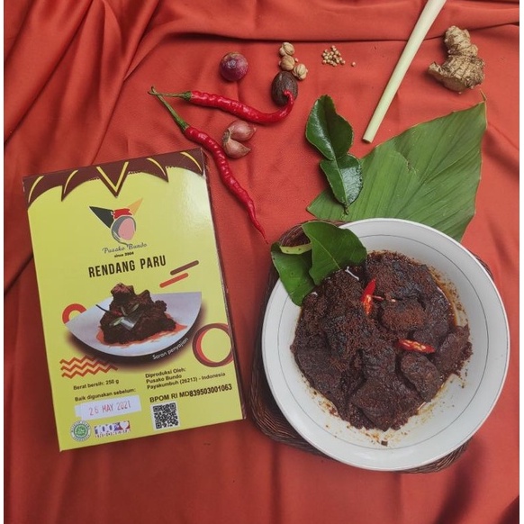 Jual Rendang Paru Pusako Bundo (250 gram) | Shopee Indonesia