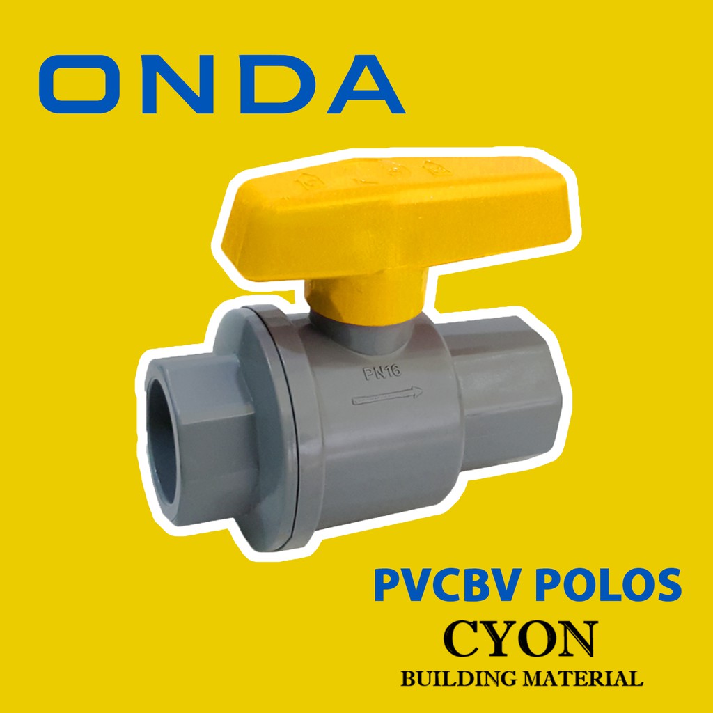 Jual ONDA PVCBV POLOS 1" PVC VALVE STOP KERAN (STOP KRAN) | Shopee Indonesia