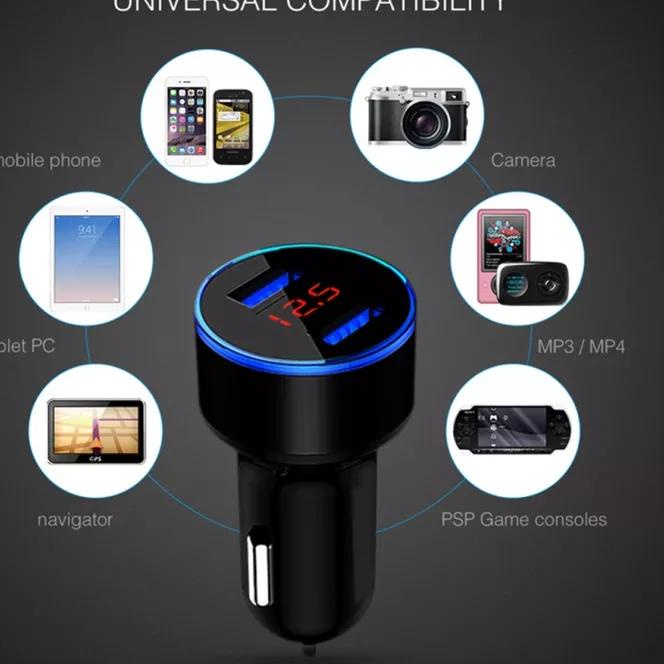 Jual TREND KEKINIAN EZPZ Charger Mobil Charger Motor 2 Ports 3.1A 12V-24V Output Fast Charging ...