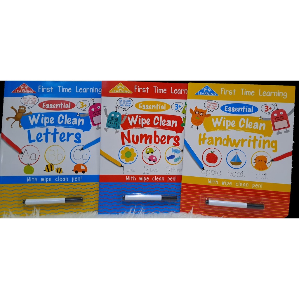 Jual Paket Bundle First Time Learning Essential Wipe Clean Series ...