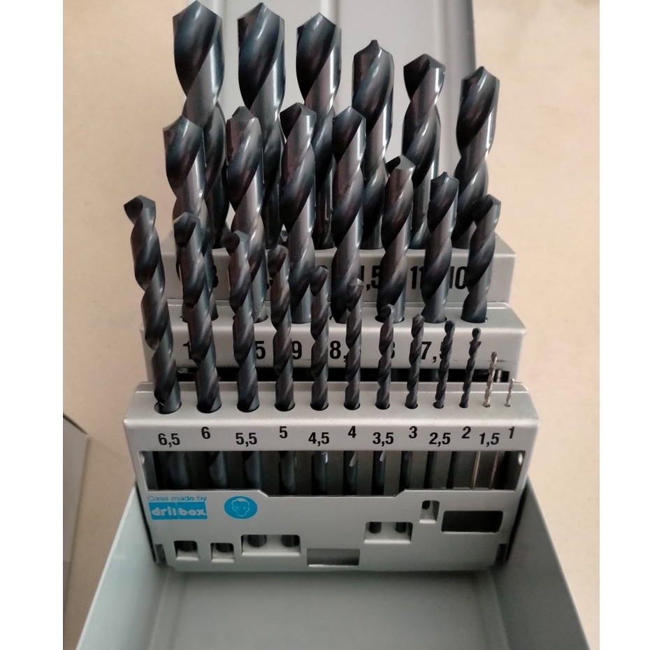 Jual Mata Bor Besi Nachi HSS SET 25 PCS (25PCS) 1-13mm / 1-13 x 0.5 mm | Shopee Indonesia