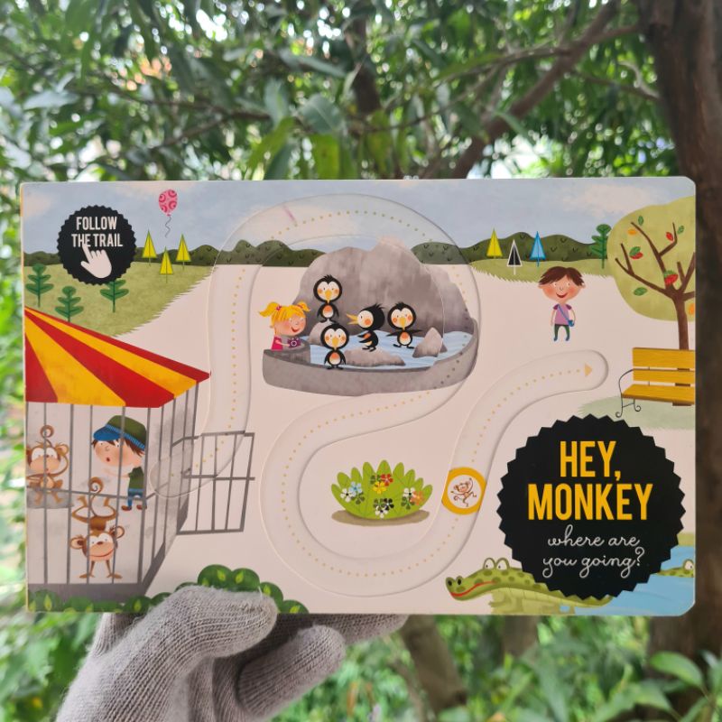 Jual HEY MONKEY WHERE ARE YOU GOING? (Buku Anak: Board book) | Shopee ...