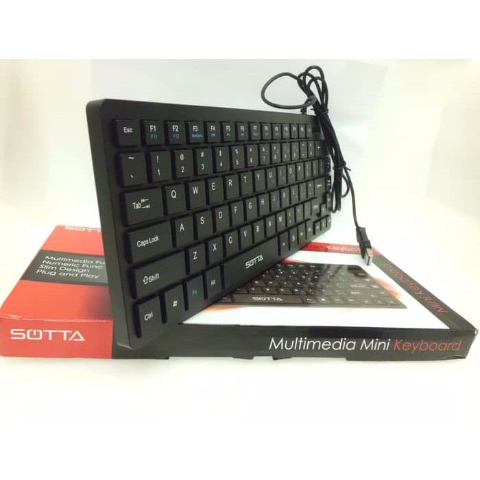 Jual SLM266 SOTTA Keyboard Mini multimedia Slim | Shopee Indonesia