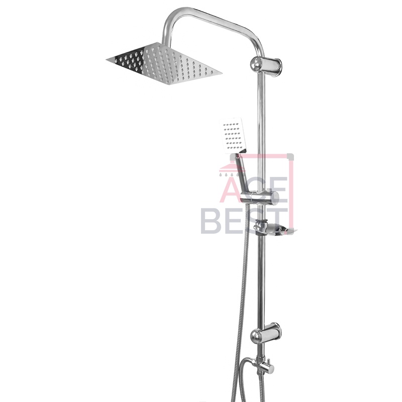 Jual Wall Mounted Shower Paket Lengkap Shower Kotak Bahan Stainless SJ ...