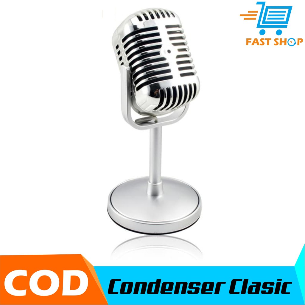Jual Condenser Mikrofon Microphone Klasik Desain Vintage Retro | Shopee ...