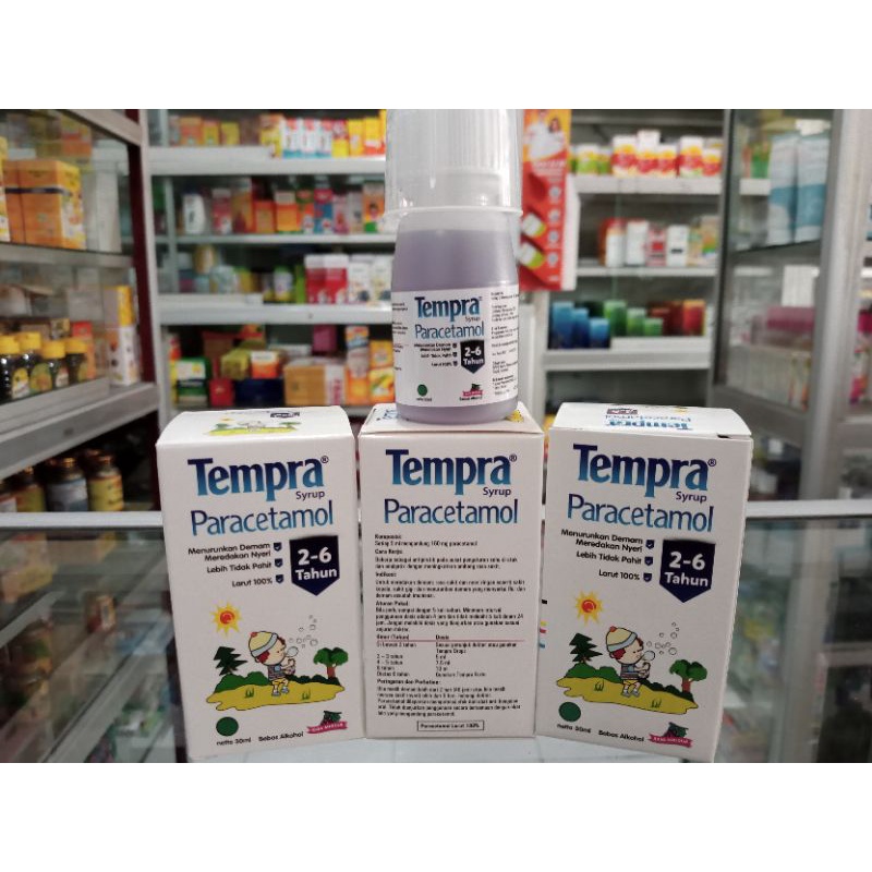 Jual TEMPRA SIRUP 30 ML RASA ANGGUR I untuk Penurun Demam 2-6 Tahun ...
