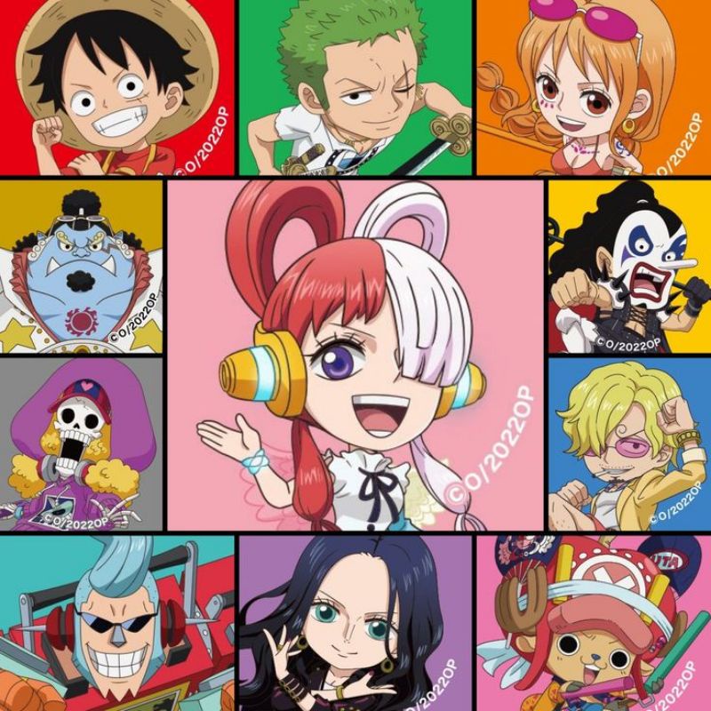 Jual One piece RED chibi sticker One piece RED chibi stiker paling ...