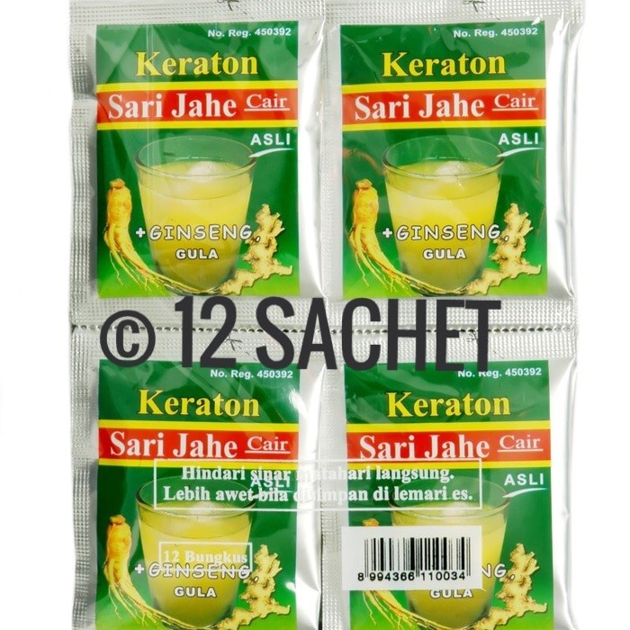 Jual TRADISIONALMINUMAN- SARI JAHE KERATON CAIR 12 SACHET -MINUMAN ...
