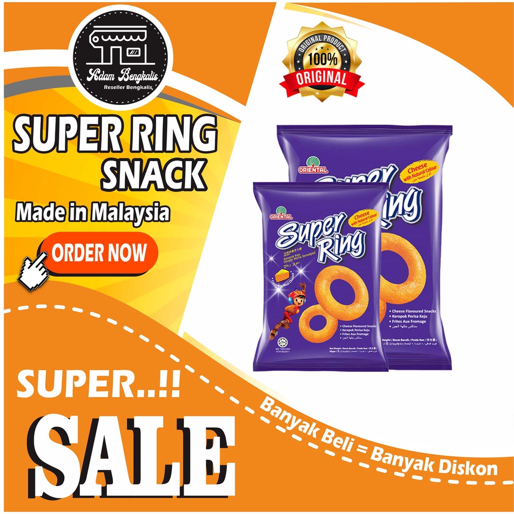 Jual Snack Oriental Super Ring 60gr - Produk Asli Malaysia | Shopee ...