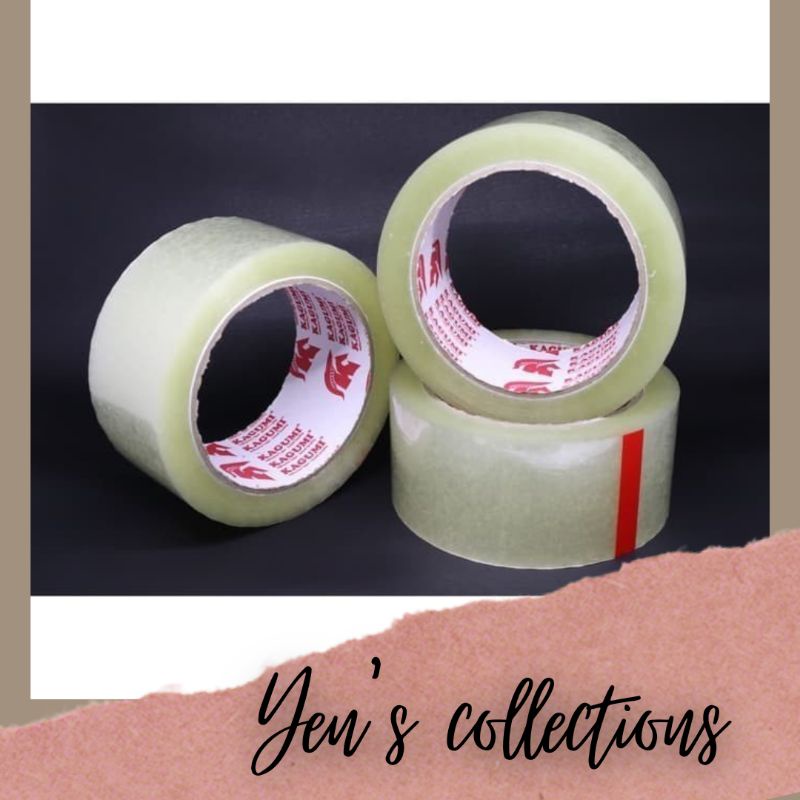 Jual Lakban isolasi tape bening ukuran besar 45mm x 100yard tebal ...