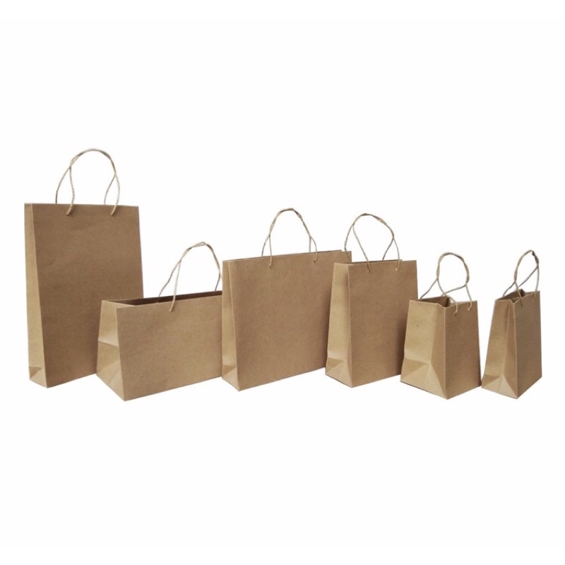 Jual paperbag coklat / paper bag coklat satuan | Shopee Indonesia