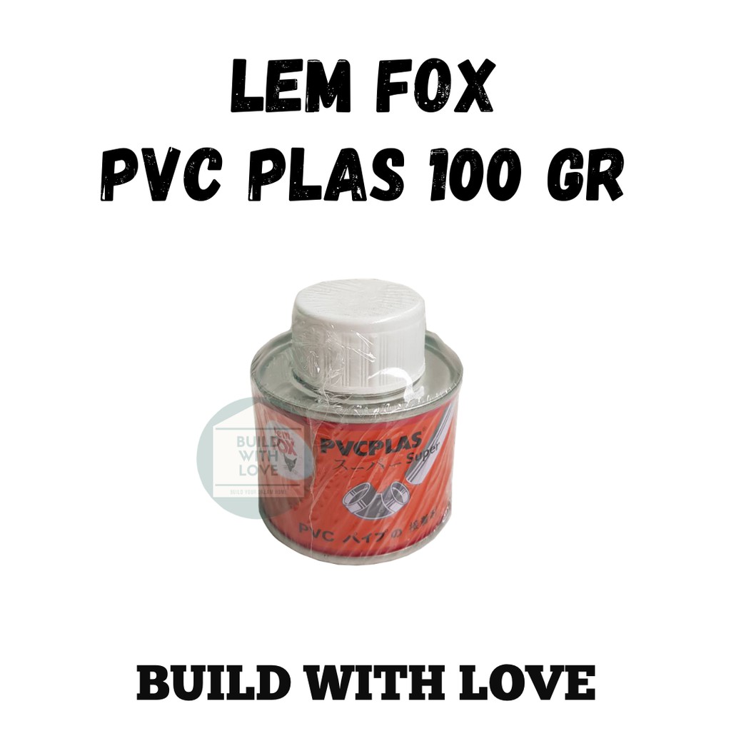Jual Lem Kaleng FOX PVCPLAS 100 Gram Lem Pipa Lem PVC Lem Paralon ...