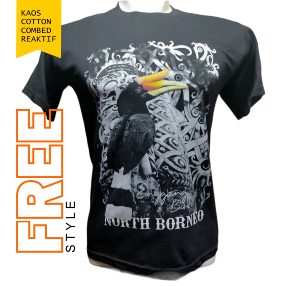 Jual KAOS PRIA DISTRO ETNIK DAYAK | Shopee Indonesia