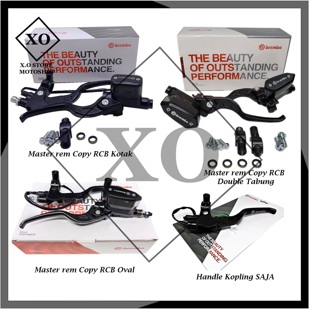 Jual Handle Master rem Copy Rcb dua tabung kotak oval master rem Brem ...