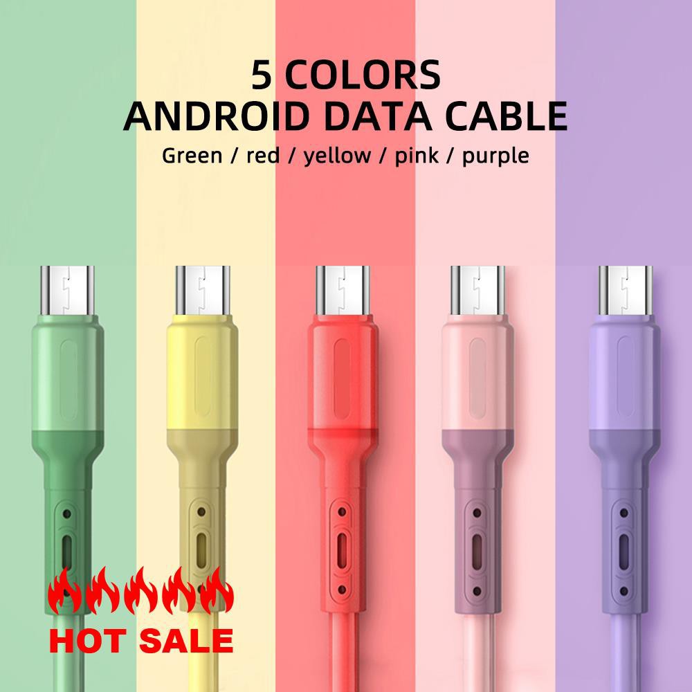 Jual Kabel Data Charger Casan Micro Usb Liquid Soft Cable Fast Charging ...