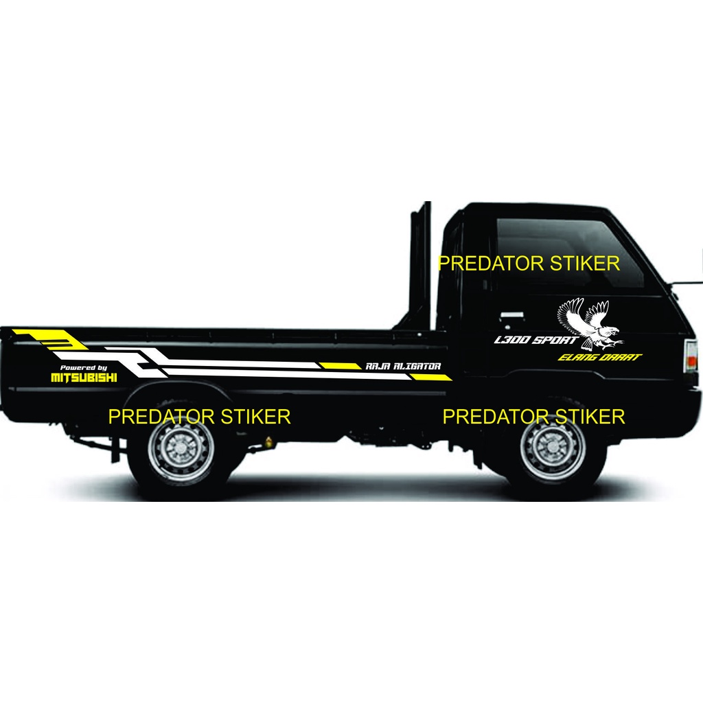 Jual stiker cutting mobil pick up l 300 elang list striping mobil l300 ...